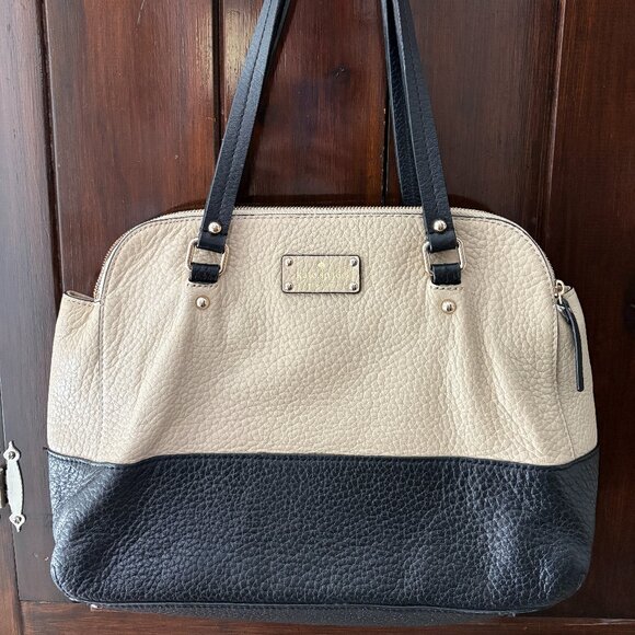 kate spade | Bags | Kate Space Twotoned Leather Tote | Poshmark